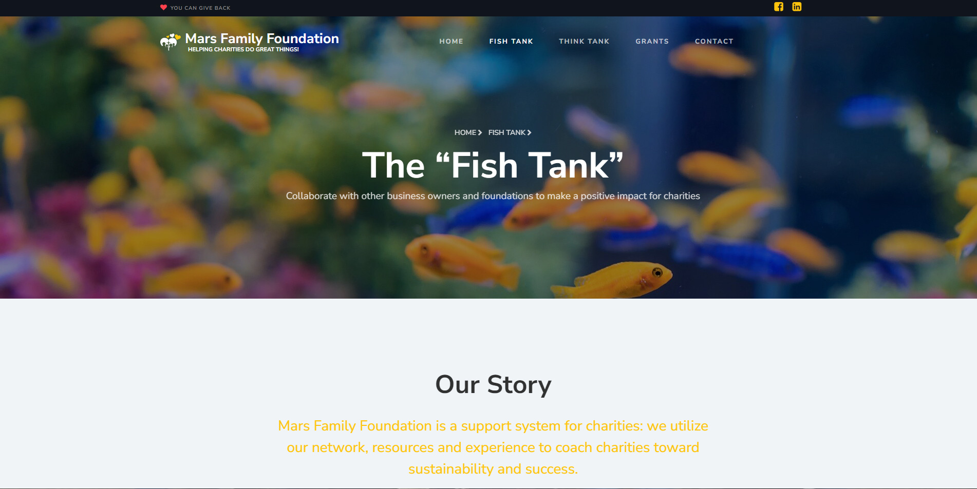 The Fish Tank - Mars Family Foundation